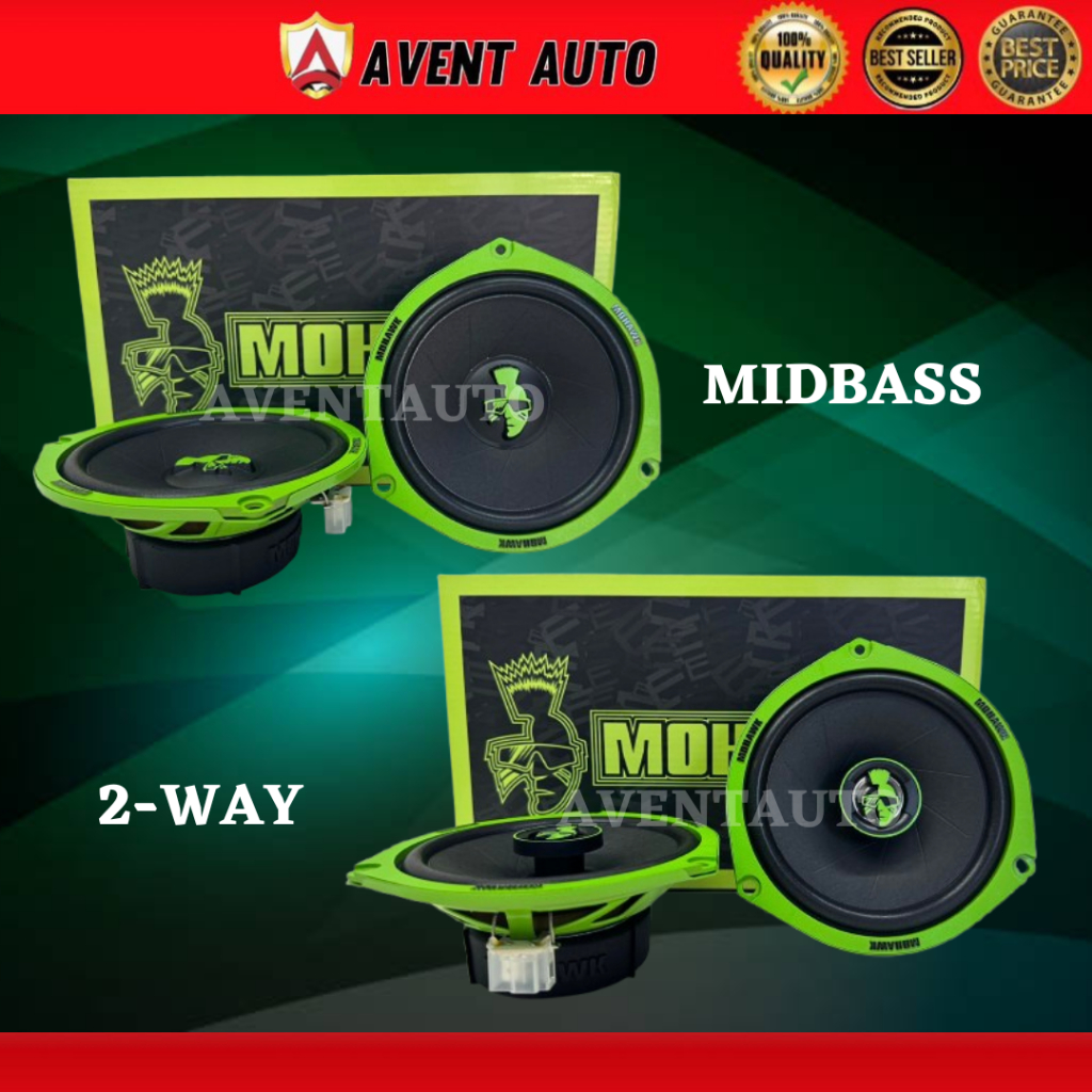 MOHAWK Plug & Play Front & Rear OEM Speaker For Perodua Bezza Axia Ala ...