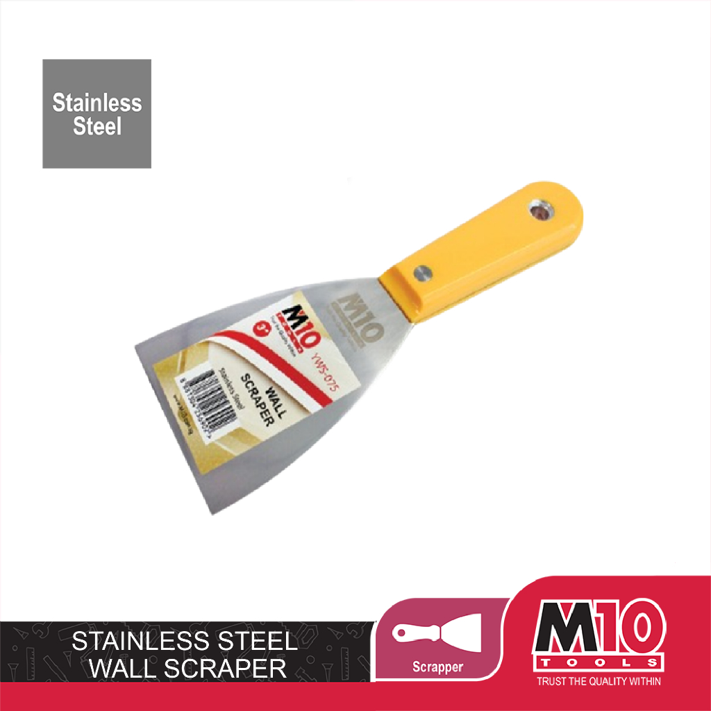M10 Stainless Steel Wall Scraper (Yellow) | Shopee Malaysia
