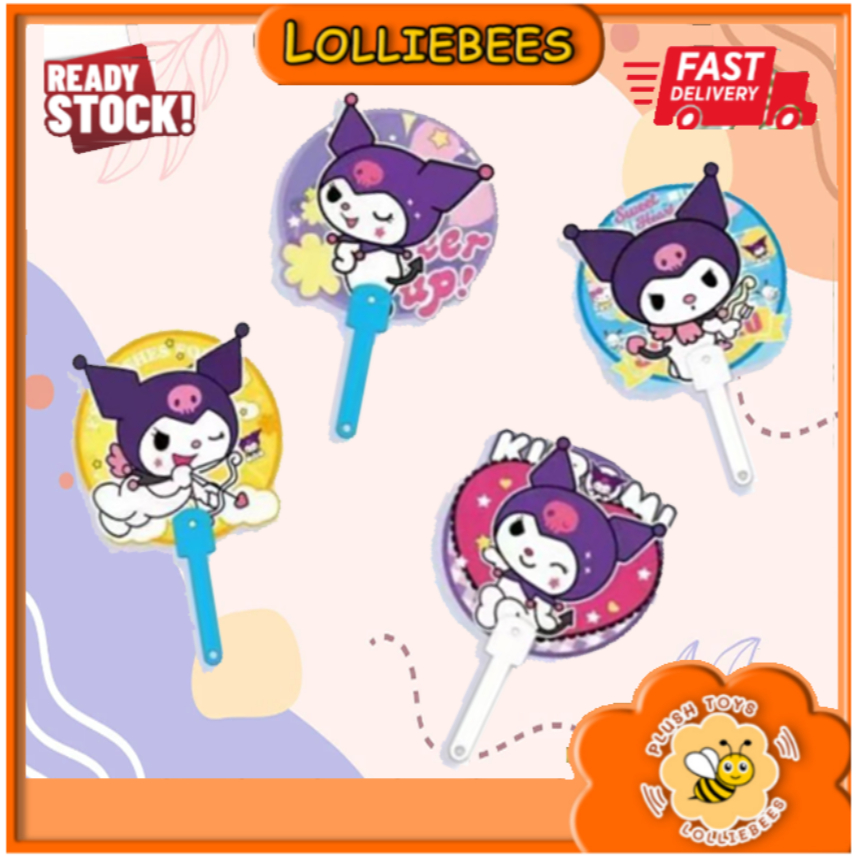 Cute Handheld Mini Fan Sanrio Kuromi Toy Hand Fan Kipas Kuromi Kids ...