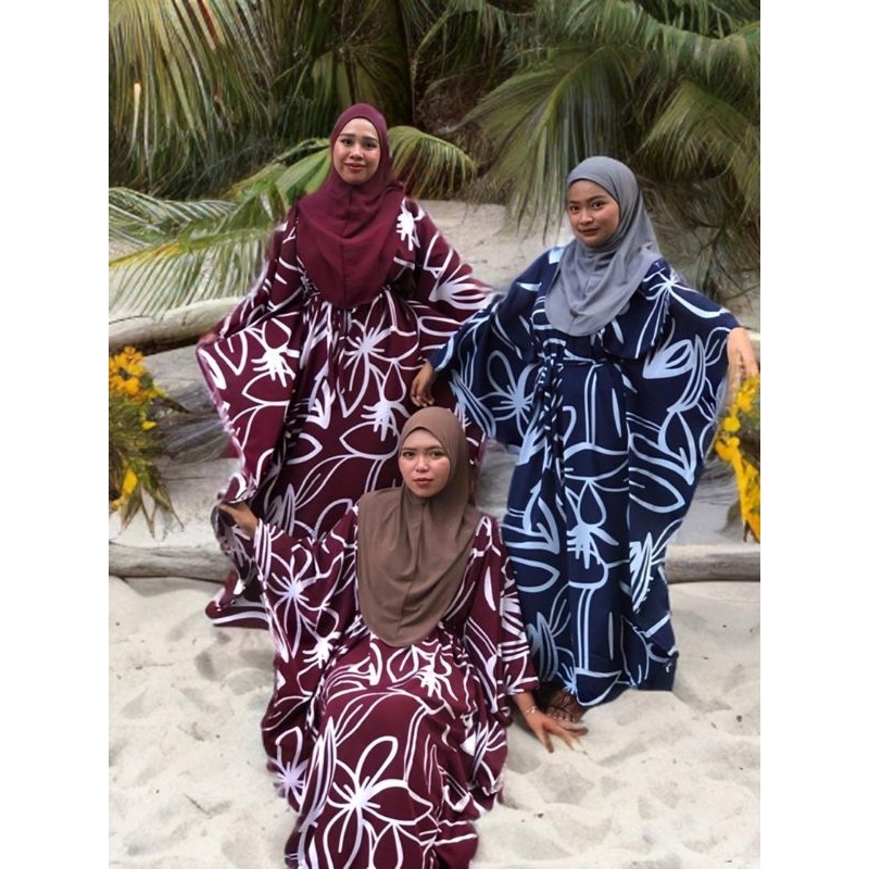 KAFTAN BERCORAK ARIANA EXCLUSIVE | Shopee Malaysia
