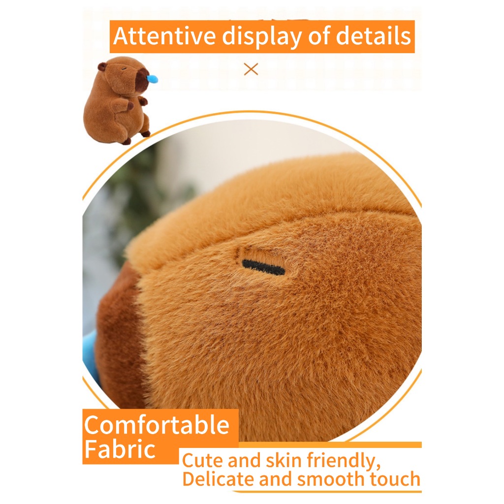 Capybara Bear Toy Cute Capibara Plushie Toy Anak Patung Comel Animal ...
