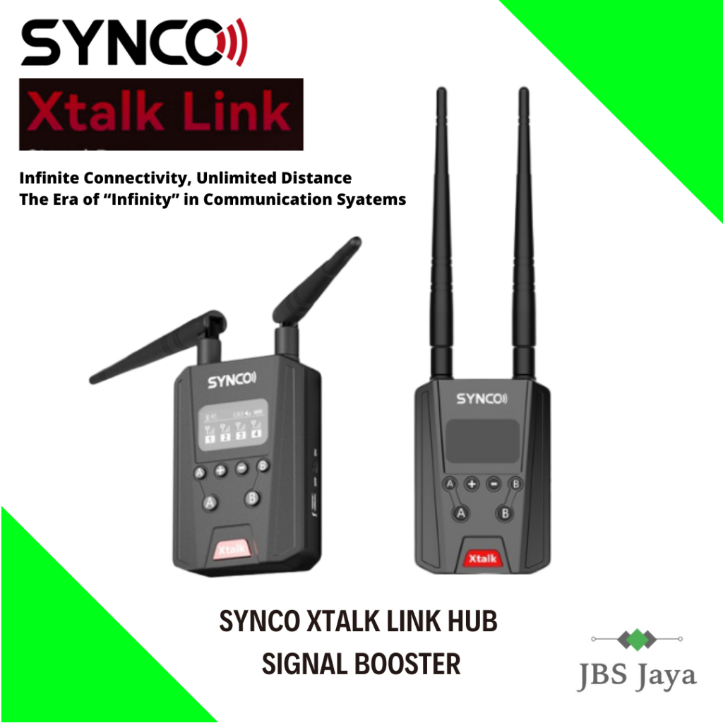 SYNCO Xtalk Link Hub Signal Booster For Xtalk Wireless Intercom System ...