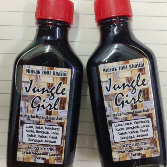 MINYAK JUNGLE GIRL 2BOTOL MINYAK JUNGLE GIRL VIRAL MINYAK HERBA HUTAN KAUM ASLI MINYAK 1001 ...
