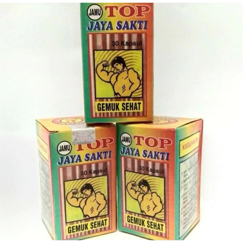 Jamu Top Jaya Sakti Gemuk Sehat ( Weight Gain ) Isi 30 Kapsul / Capsule ...