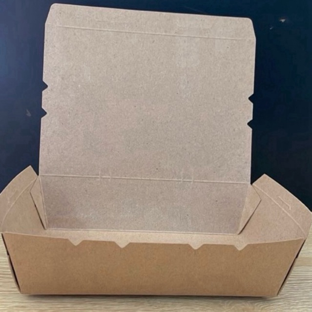 HARGA BORONG 50PCS BROWN PAPER FOOD BOX (L SIZE) | Shopee Malaysia