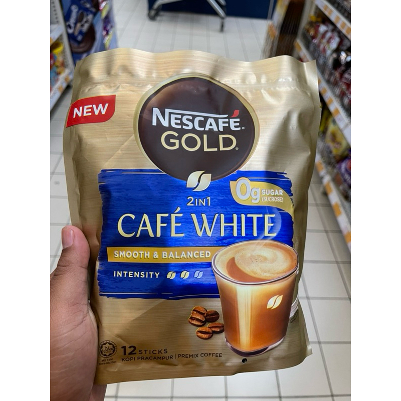 Nescafe Gold Cafe White 3 in 1 12 sachet | Shopee Malaysia