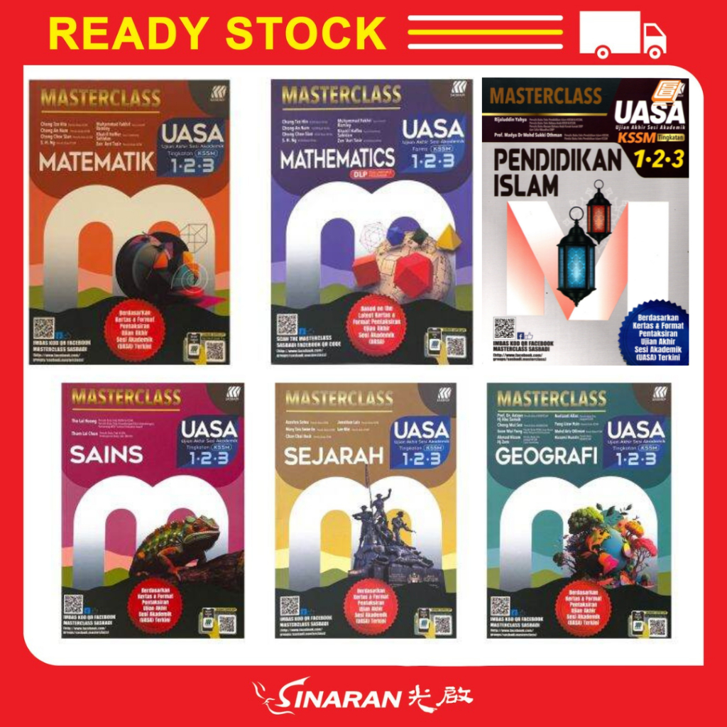 SASBADI MASTERCLASS TINGKATAN 1,2,3 PT3 ALL SUBJECT KSSM | Shopee Malaysia