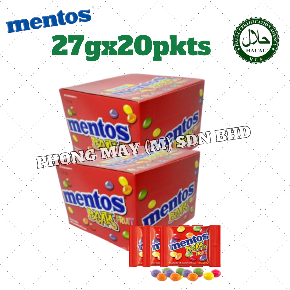 MENTOS BEATS FRUIT CHEWY CANDY [27G*12PKTS] | Shopee Malaysia