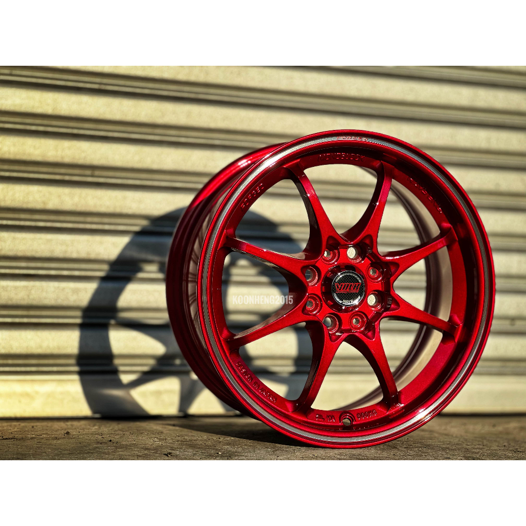 New Car Sport Rim COPY AOW RAYS CE28 Wheels 15x6.5J 4x100 ET40 Red - READY STOCK | Shopee Malaysia