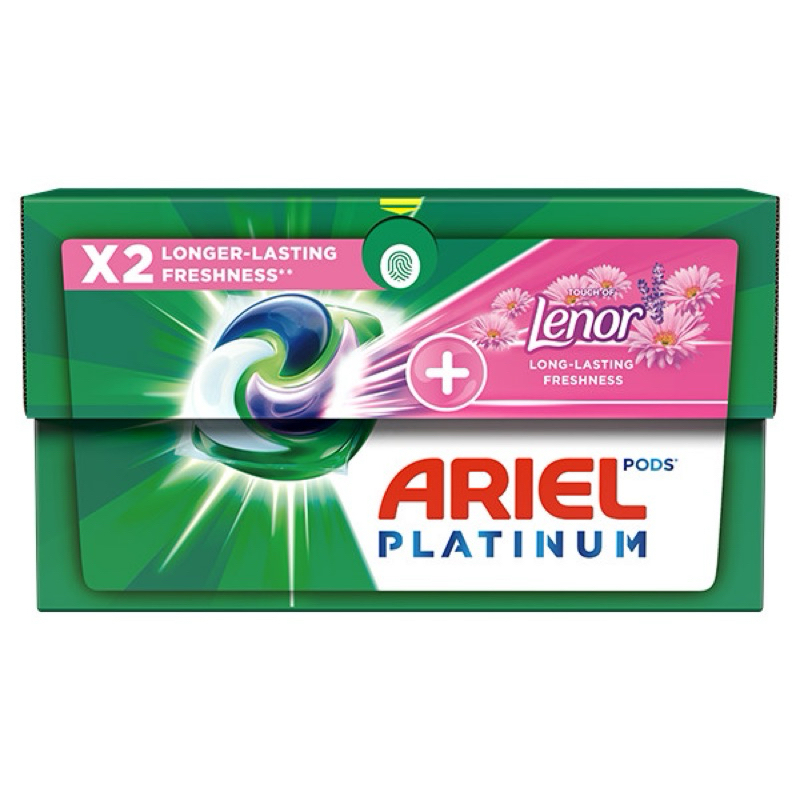 Ariel Platinum Pods Washing Liquid Capsules Febreze/Lenor Odour Defence ...