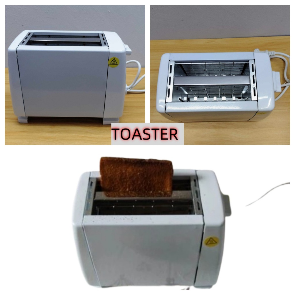 TOASTER BREAD 2 SLICE SANDWICH MAKER TIMER SWITCH BREAKFAST KITCHEN ...