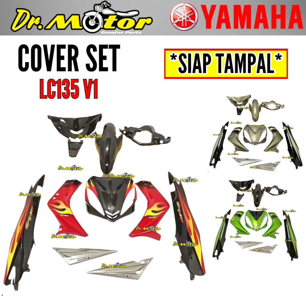 LC135 V1 LC 135 135LC Coverset Sticker Api Cover Set Body Caver Kaver ...