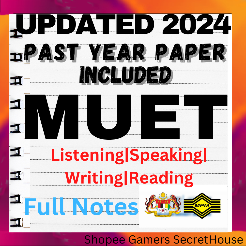 [UPDATED 2025] MUET Notes Syllabus Writing Reading LIstening Speaking ...