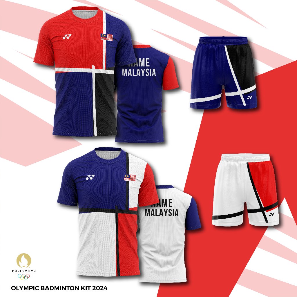 MALAYSIA OLYMPIC BADMINTON JERSEY 2024, JERSI BADMINTON MALAYSIA (PARIS 2024) | Shopee Malaysia