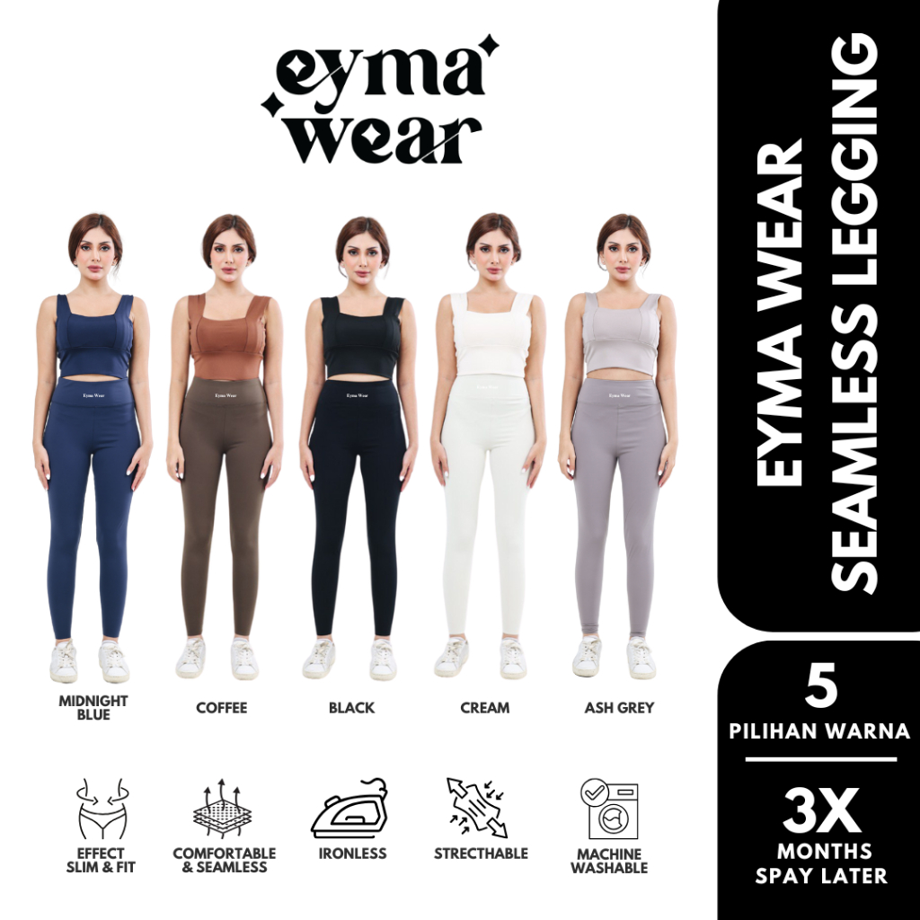 EYMA WEAR SEAMLESS LEGGING | More Premium, New Design Slimfit Jogging Pants Gym Pants Swim Pants ...
