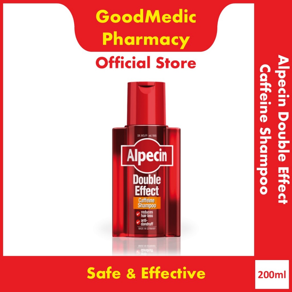 Alpecin Double Effect Caffeine Shampoo Reduces Hair Loss and Anti ...