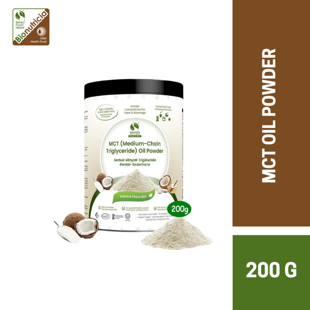 Bionutricia Medium-Chain Triglyceride (MCT) Oil Powder 200g | Shopee Malaysia