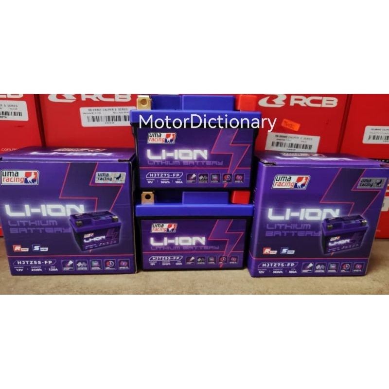 Uma Racing & RCB Battery Lithium YTZ5S / YTZ7S / YTX7A & HJTZ7S with ...