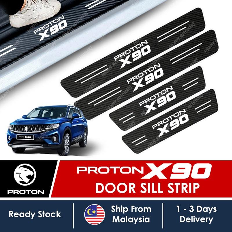 PROTON X90 Door Sill Side Step Protector Sticker Carbon Accessories ...