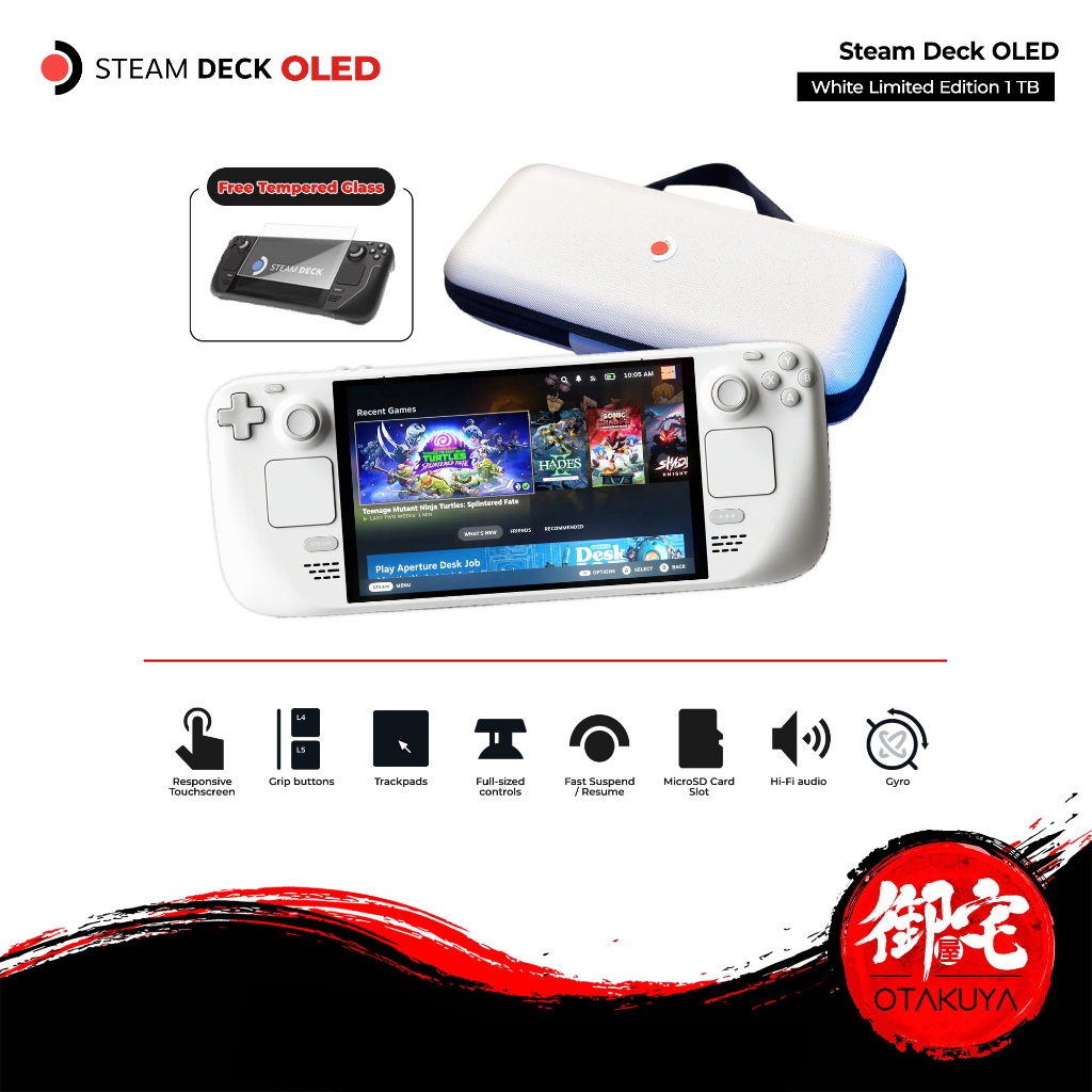 【RAYA SALE】Valve Steam Deck OLED White Limited Edition Portable Gaming ...