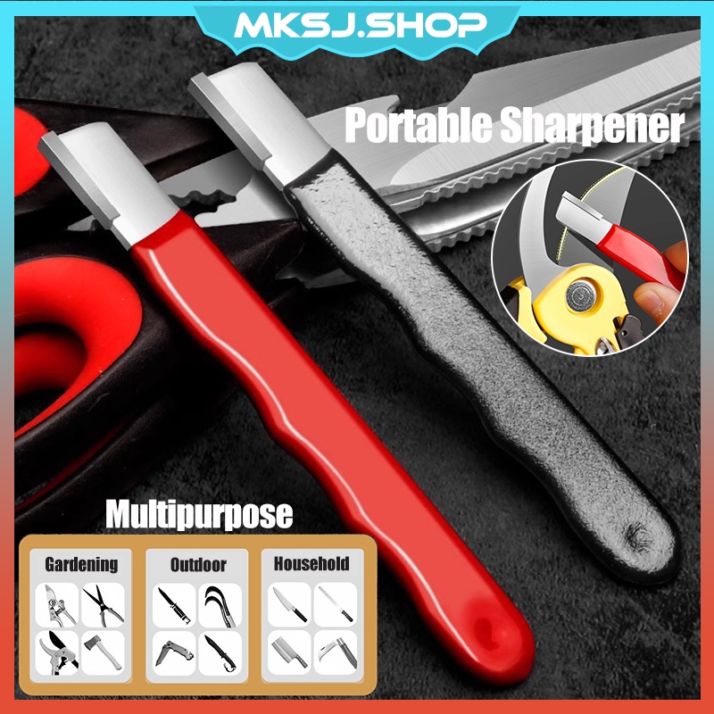 Portable Sharpener Mini Sharpening Stone Handheld Alloy Steel Garden ...