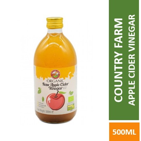 COUNTRY FARM ORGANIC RAW APPLE CIDER VINEGAR 500ML | Shopee Malaysia