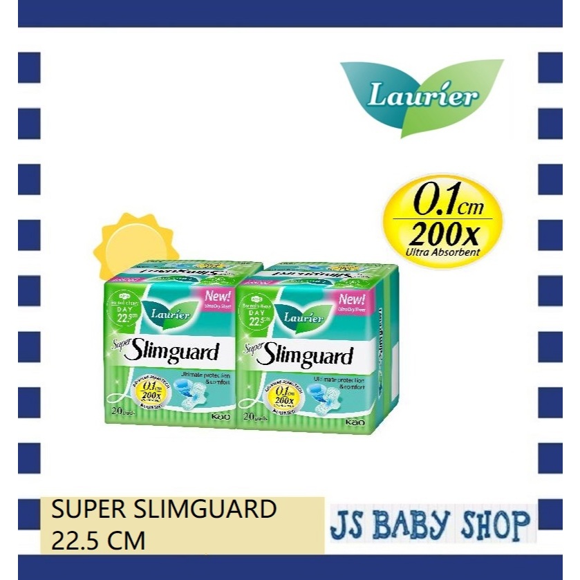 LAURIER Super Slimguard Day Twin Pack (22.5cm x 20s) | Shopee Malaysia
