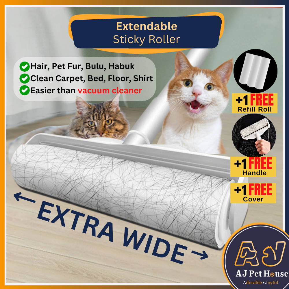 AJPET Sticky Lint Roller Detachable Dust Hair Pet Fur Remover Bulu ...