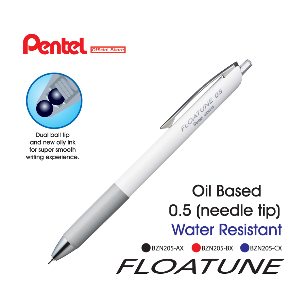 Pentel Floatune BZN205 BY208 BY210 BY108 Retractable Advance Gel Roller ...