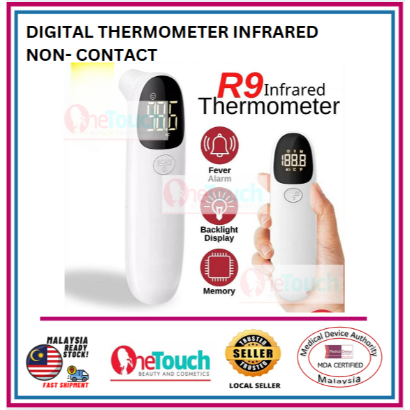 Digital Thermometer Infrared Non Contact Temperature Meter Fever Sensor ...