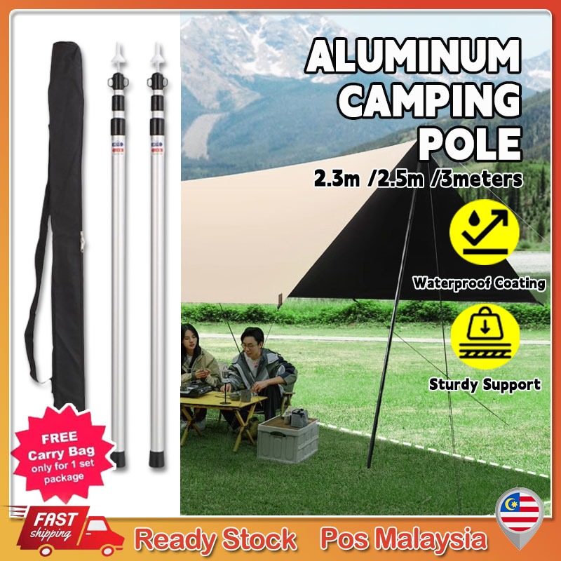 Tent Pole Flysheet Rod Camping Outdoor Batang tiang khemah camping ...
