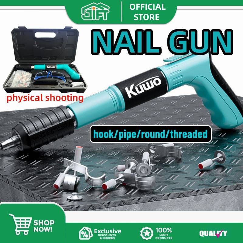 Alat Paku Pneumatik,Dengan 20 Keping Kuku Bulat Siling,Nail Gunner Set ...