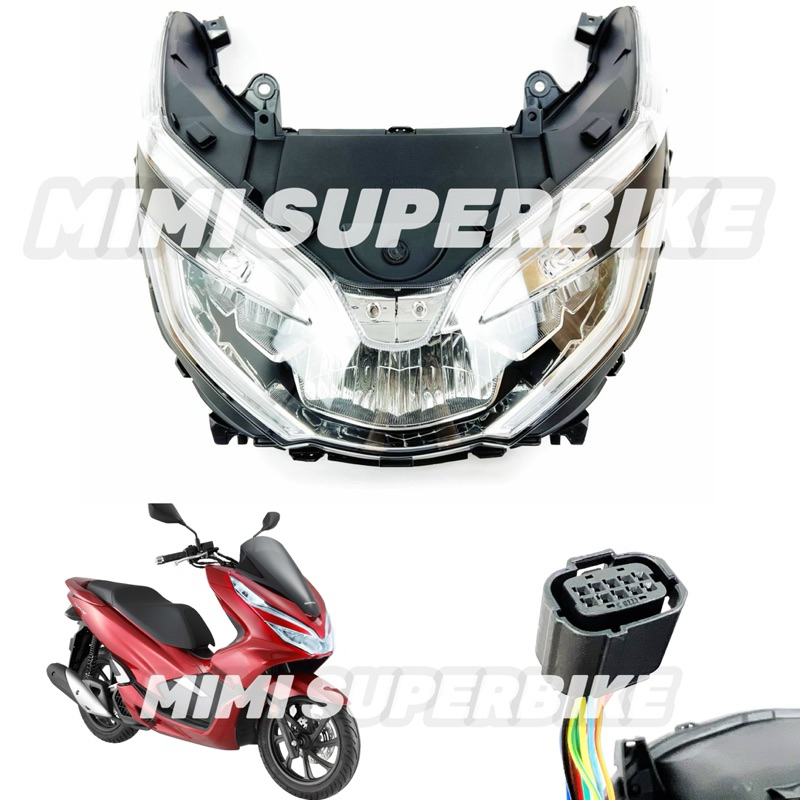 HONDA PCX150 V3 PCX 150 HEAD LAMP LED ASSY COLOUR CLEAR HEADLIGHT LIGHT ...
