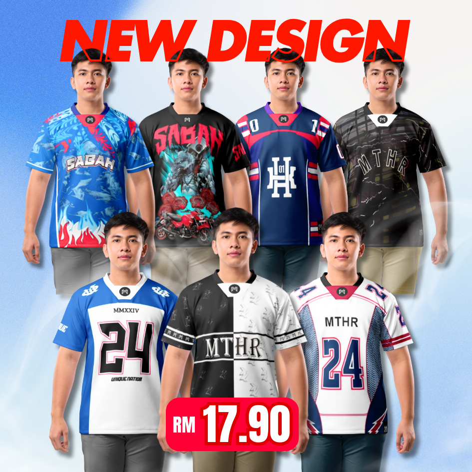 MATAHARI MARI JERSY NFL COLLAR SABAH RETRO JERSEY VIRAL DESIGN ...