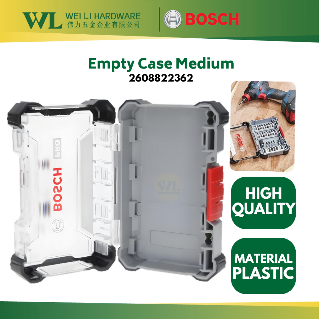 BOSCH 2608522362 Pick & Click Empty Case Medium/Tool Case/Screwdriver ...