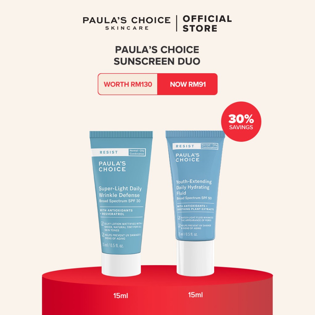 [Holiday Exclusive] Paula's Choice Sunscreen Duo | Shopee Malaysia