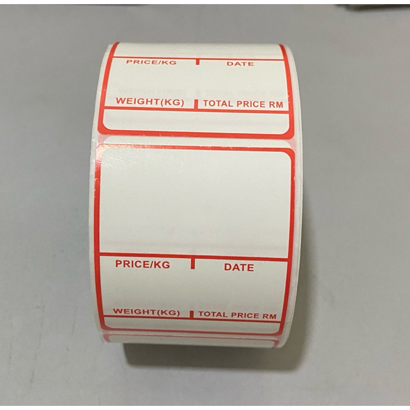 Thermal Label Sticker 40x46mm Weighing Scale Price Tag Label price ...