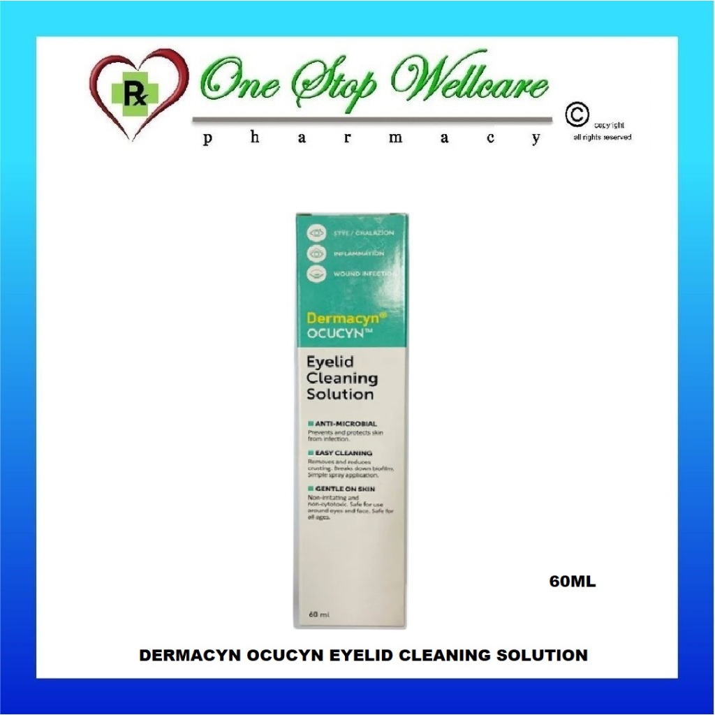 DERMACYN OCUCYN EYELID CLEANING SOLUTION 60ML (EXP:01/2026) | Shopee ...