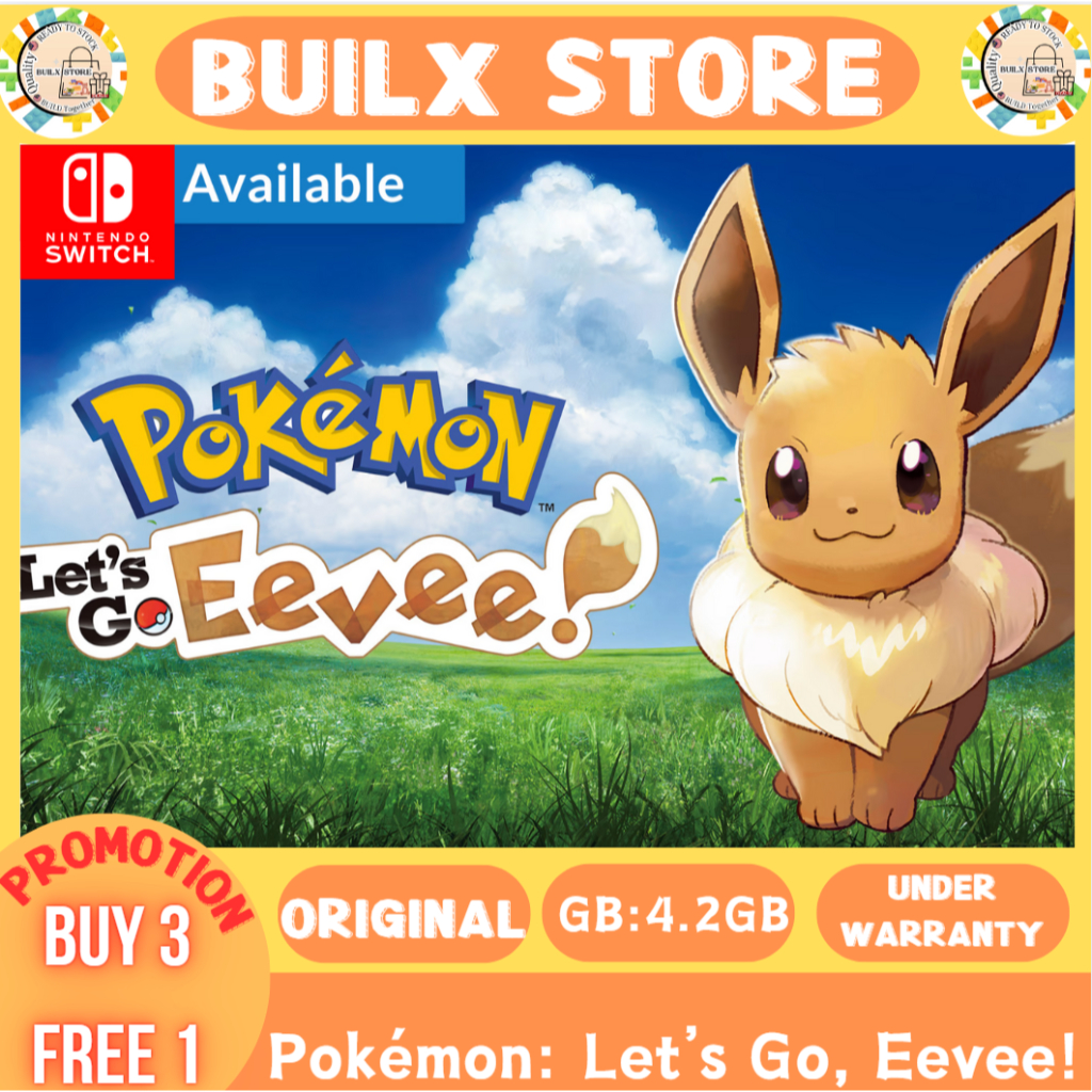 Pokemon: Let’s Go, Eevee! Nintendo Switch Digital Game ( BUY 3 FREE 1) | Shopee Malaysia