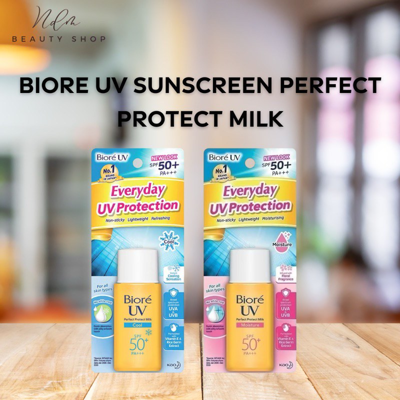BIORE UV Perfect Protect Milk Moisture / Cool Milk 25ml | Shopee Malaysia
