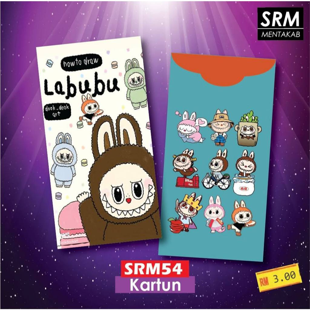 Sampul Raya Labubu | 1 Paket 10pcs | Sampul Raya Viral 2025 | Angpau ...