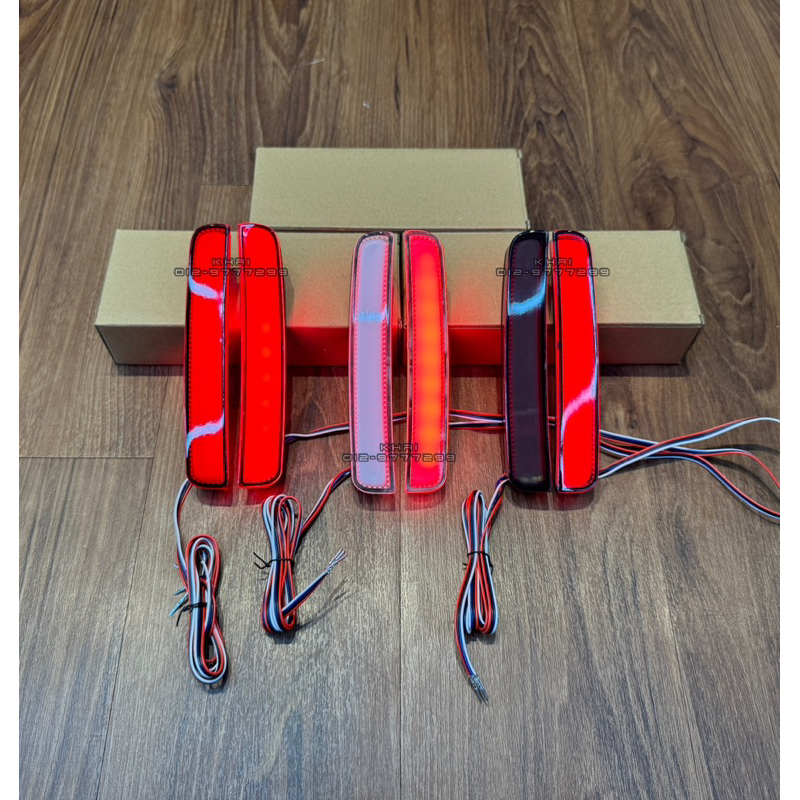 Perodua Alza 2014-2017 Rear Bumper Reflector LED Brake Light Lamp Red ...