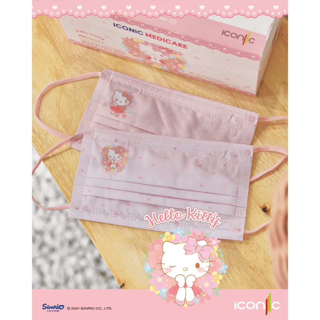 [SANRIO Hello Kitty Series] Iconic Medicare 4 PLY Adult Medical Face ...