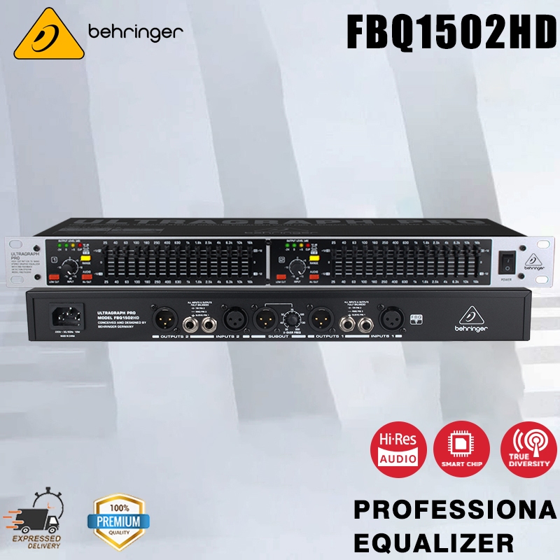 Behringer FBQ1502HD 15 High resolution graphic equalizer, mono ultra ...