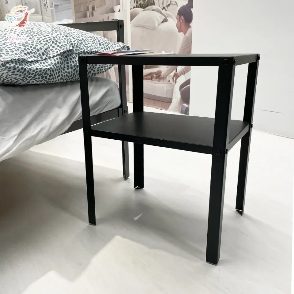 KNARREVIK Bedside Table Black Side Table Modern Bedroom Meja Sisi Bilik ...