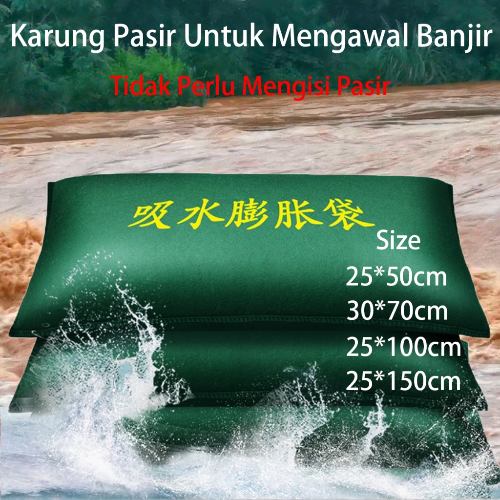 Sandless Sandbag Barriers Absorbent Sand Bag Sand Bag For Flood Activated Flood For Home Doors ...