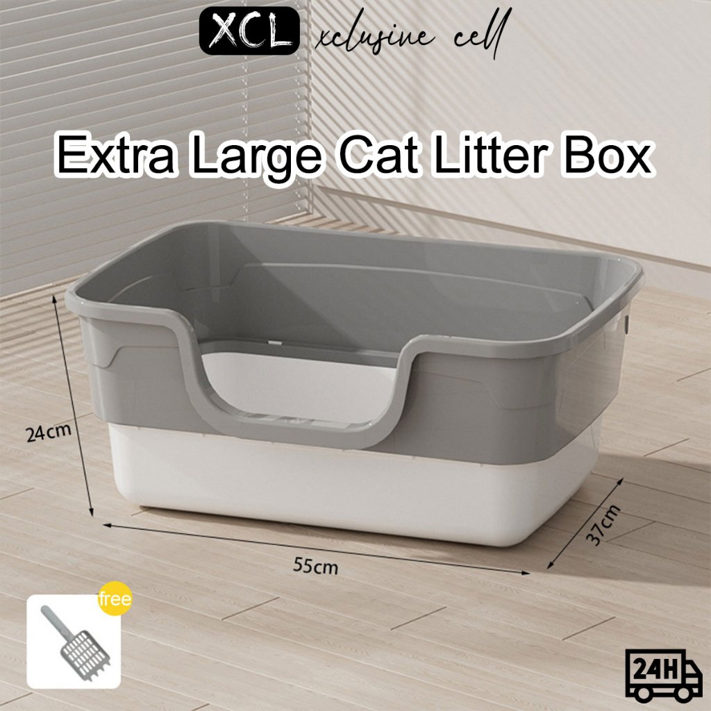 Cat Litter Box Cat Toilet Kucing Bekas Pasir Kucing Tempat Berak Tandas ...