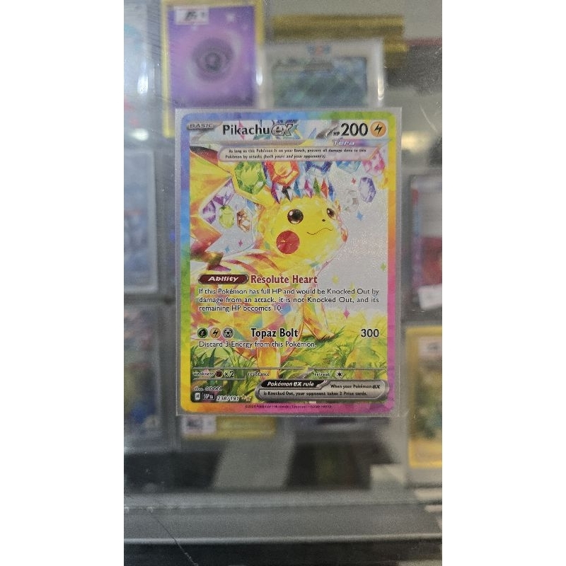 Pikachu Ex SIR 238/191 Surging Sparks SV08 Pokémon TCG Card Game ...