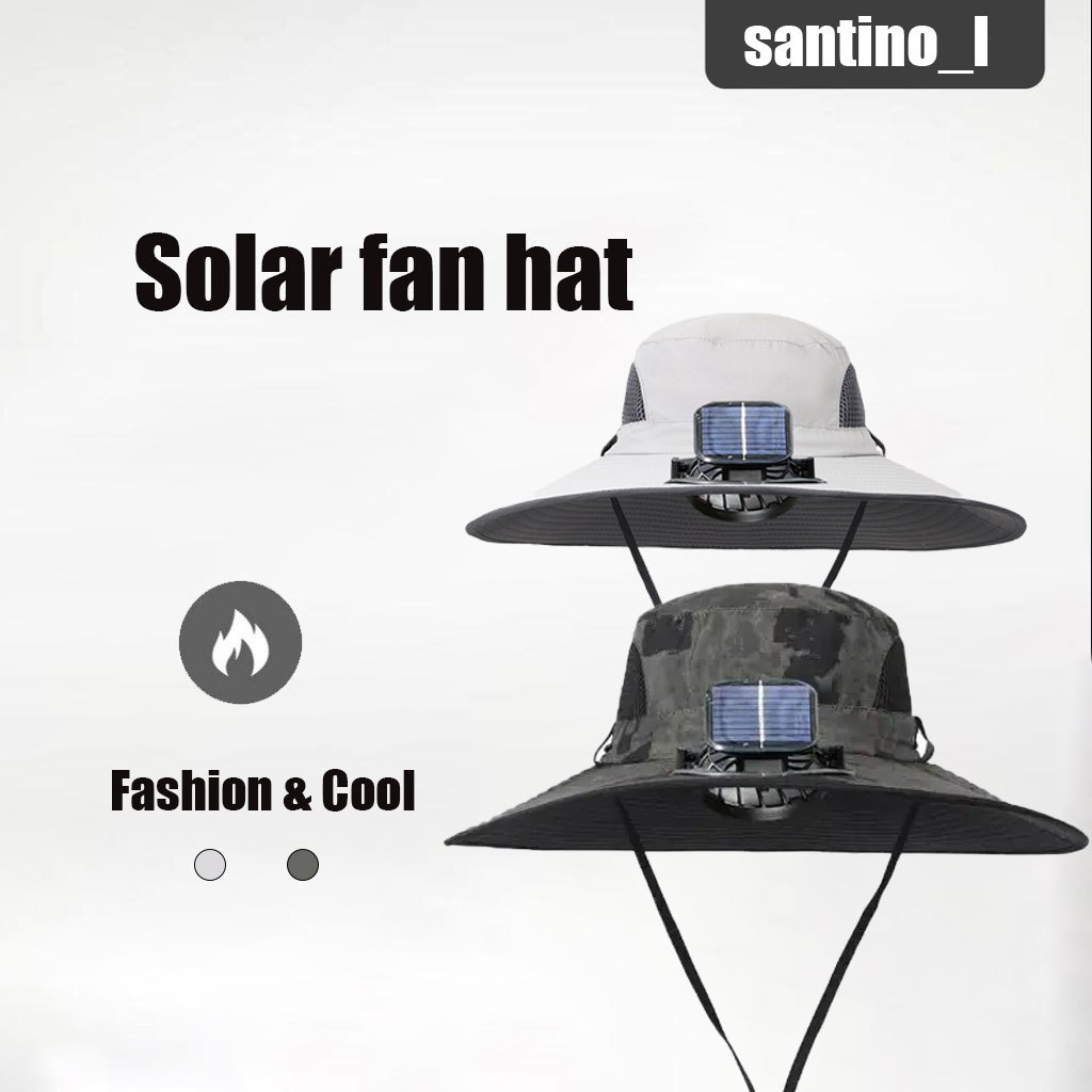 Fishing Cap, wide-brimmed solar cap fan solar cap, stylish, quick ...