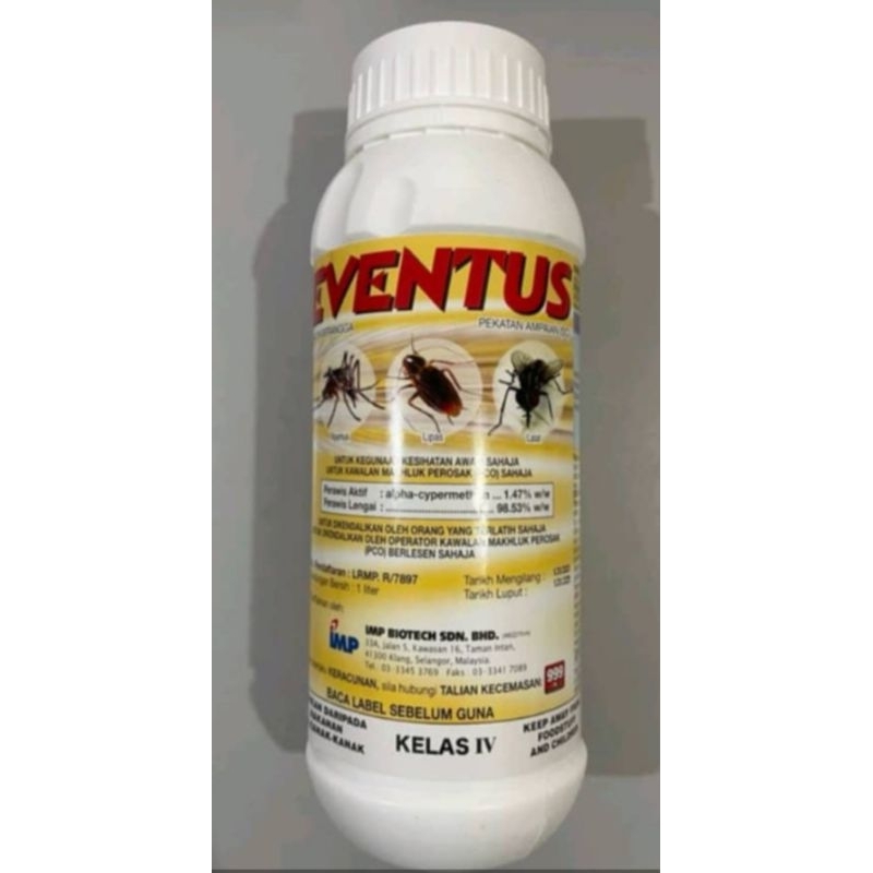 Eventus 1L / Insecticides / anti Cockroaches, Ants, Flies, Mosquitoes ...